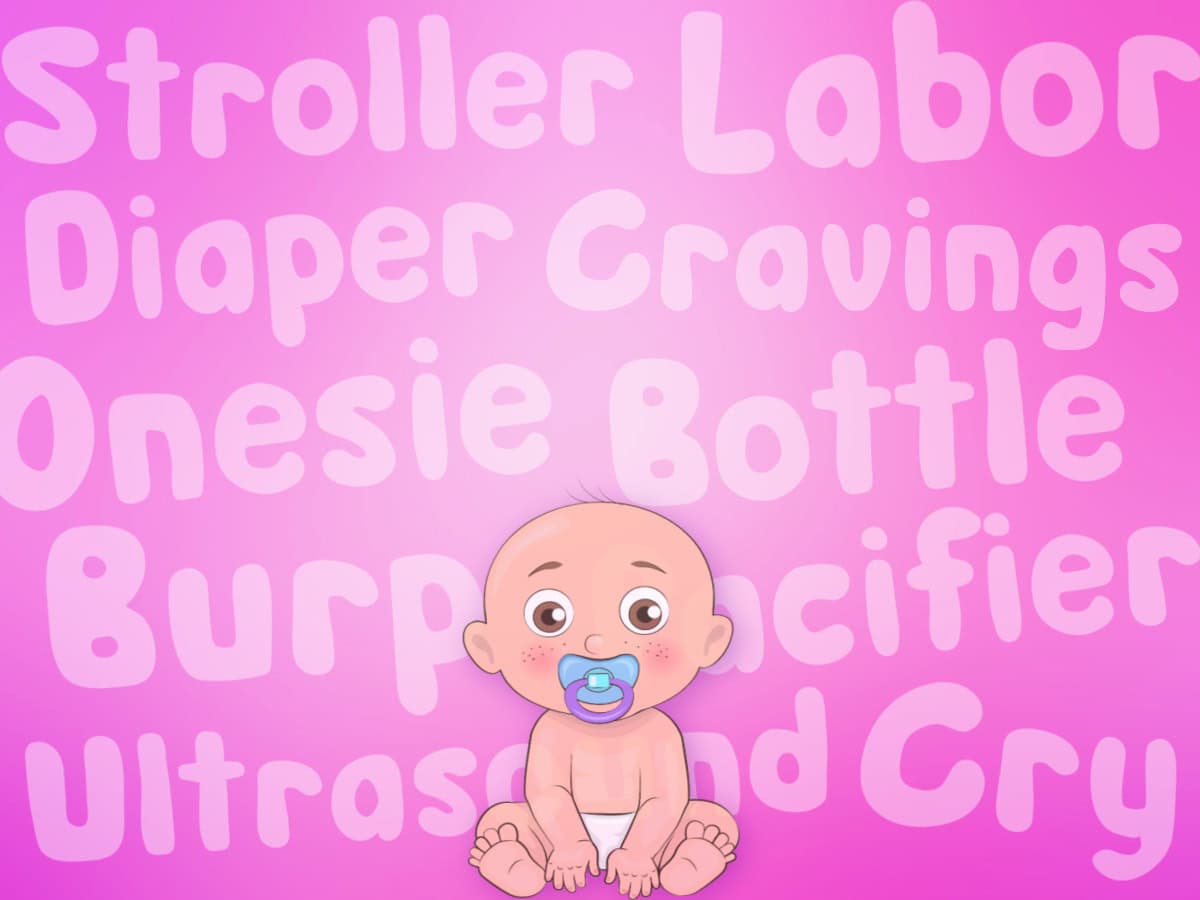 Printable Word Lists for Baby Shower Charades and Pictionary