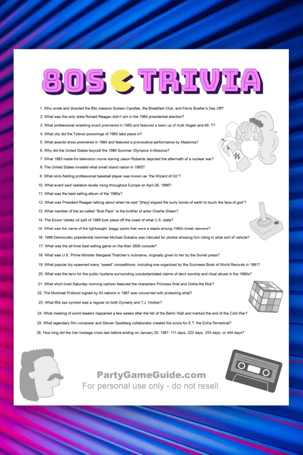 1980S Trivia Questions And Answers Printable - Verified Academic Solutions